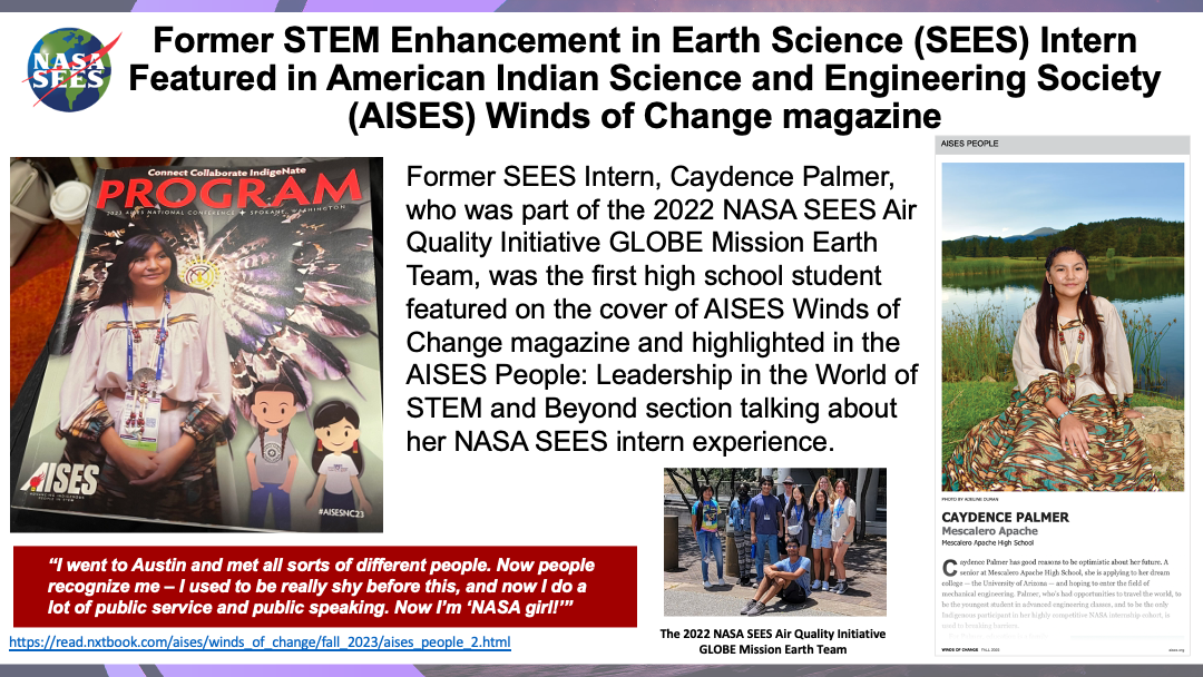 Former STEM Enhancement in Earth Science (SEES) Intern Featured in ...